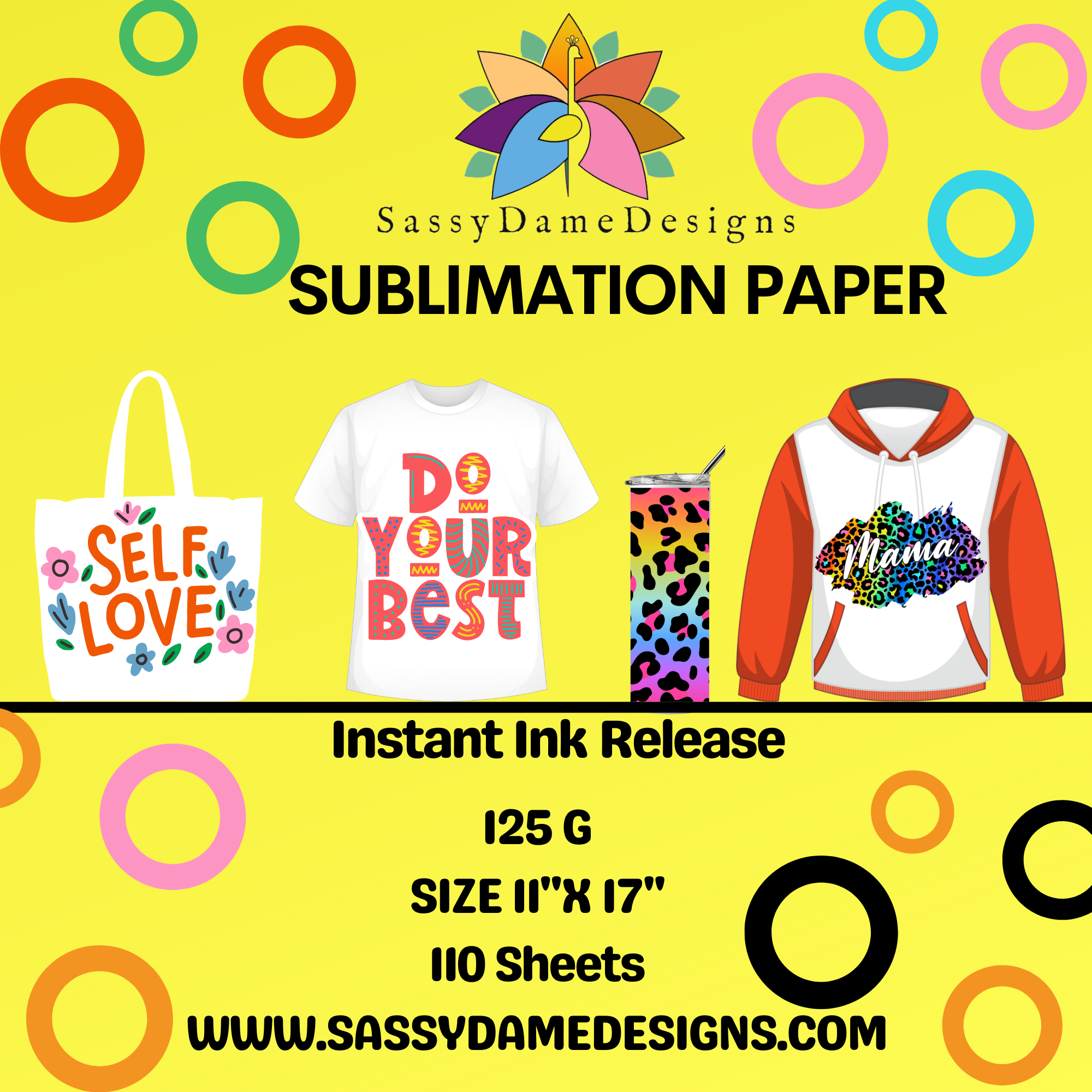 Sublimation Papers - SassyDame Designs